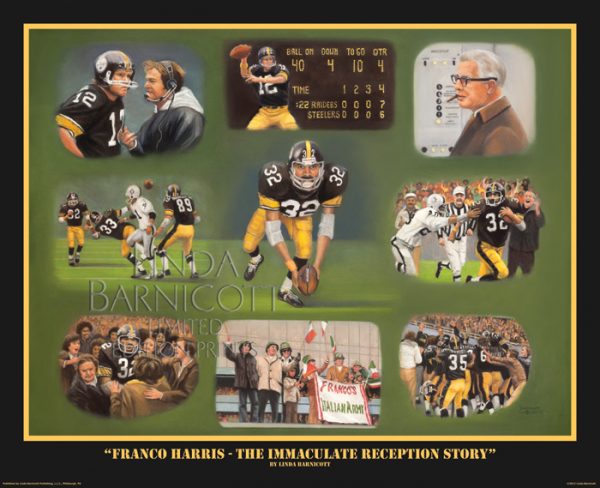 “Franco Harris – The Immaculate Reception Story” Print – Linda ...